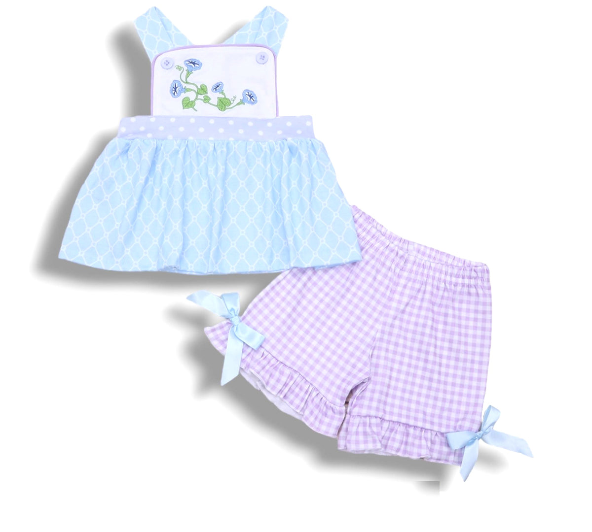 Purple Trumpets Short Set – Waverly Scarlet